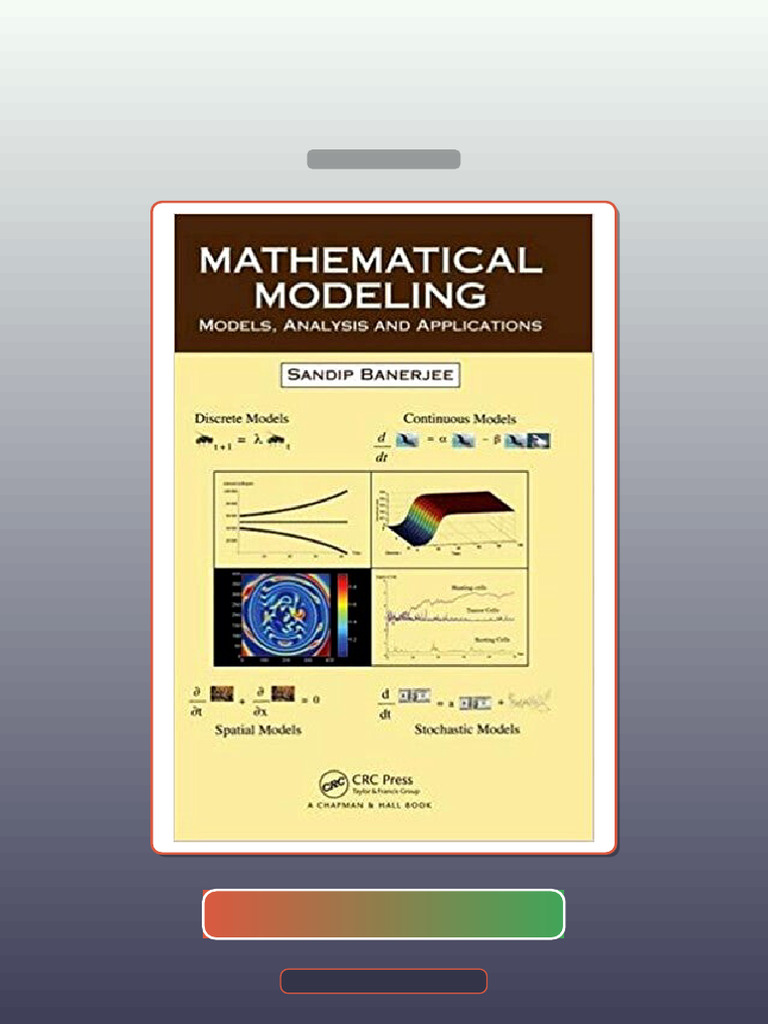 Mathematical Modeling Models Analysis and Applications 1st Banerjee E ...