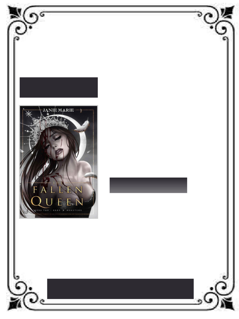 The Fallen Queen Gods Monsters Book Two Janie Marie eBook signature ...