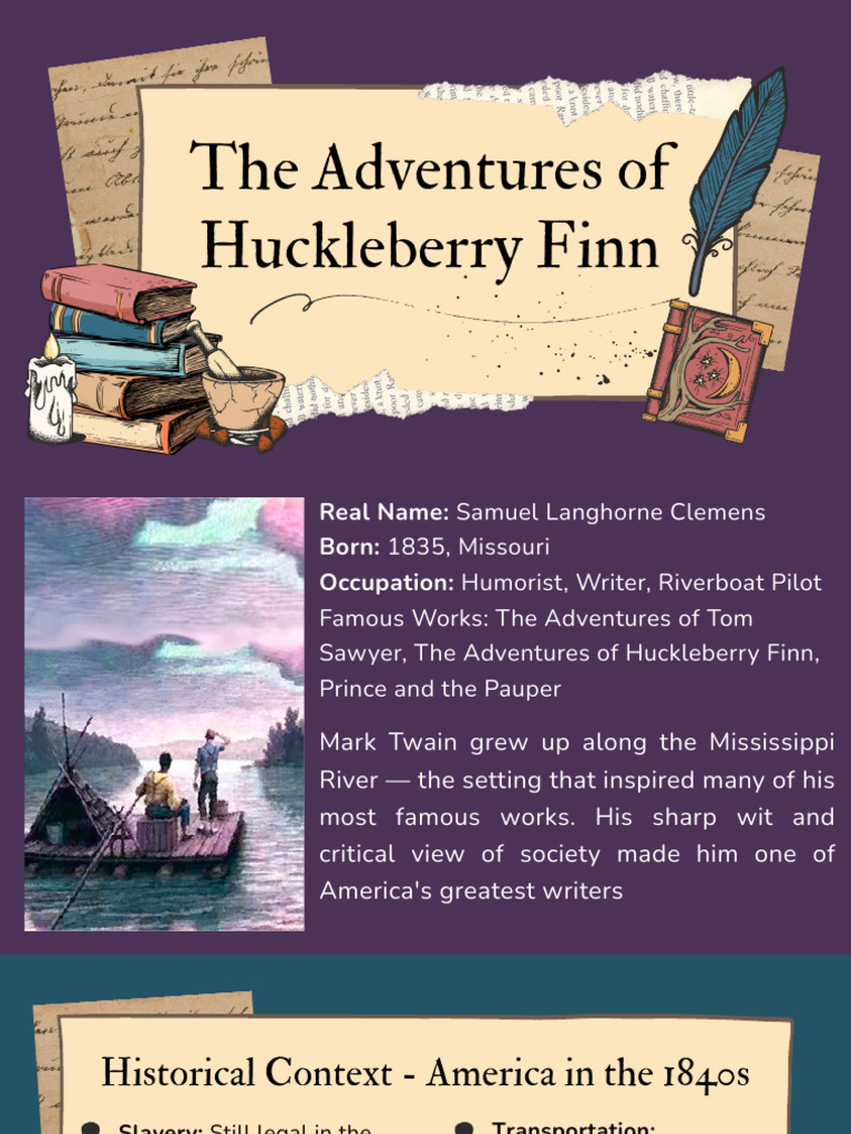 Huckleberry Finn: Themes & Characters | PDF | Huckleberry Finn ...