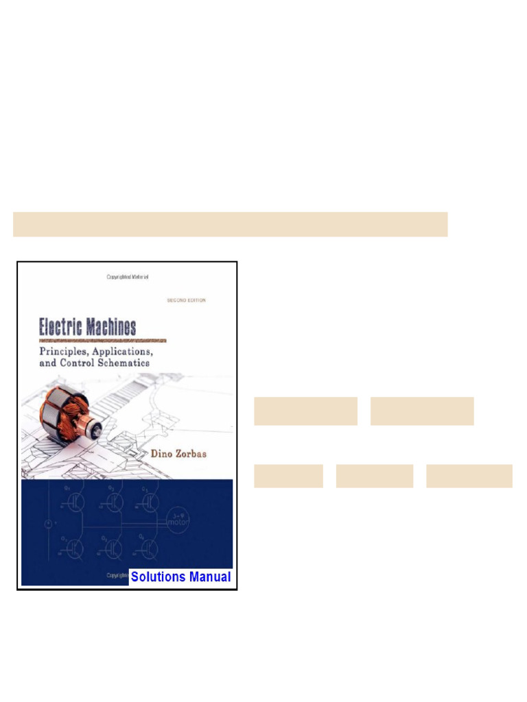 Electric Machines Principles Applications and Control Schematics 2nd ...
