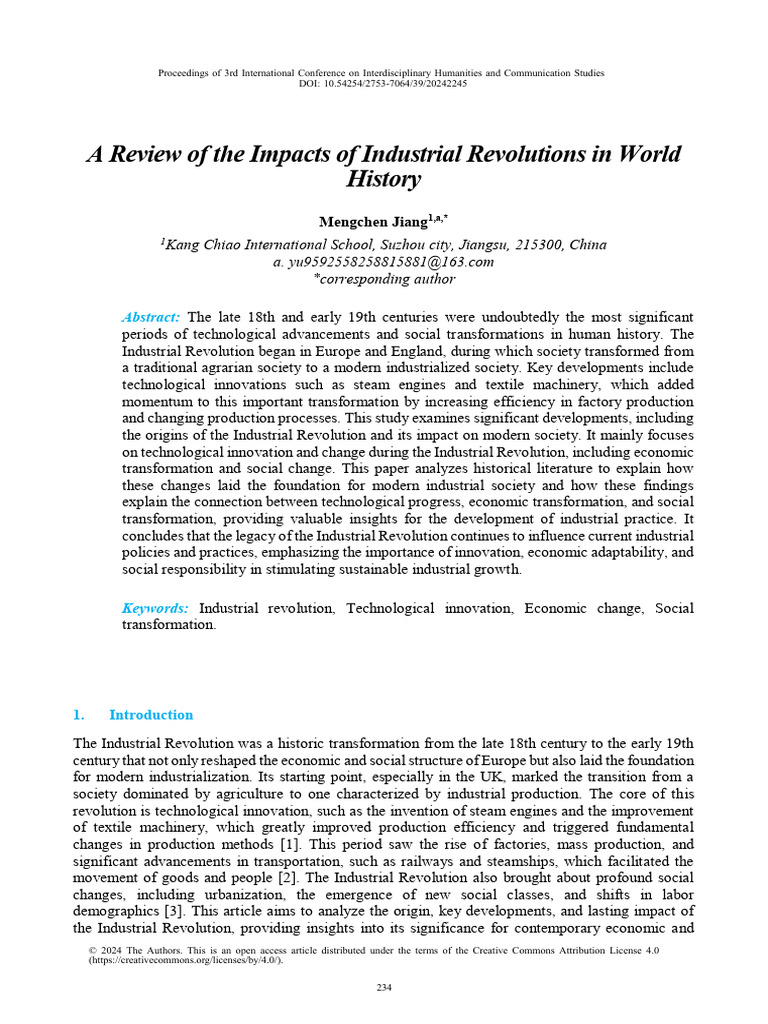 A_Review_of_the_Impacts_of_Industrial_Revolutions_ | PDF | Industrial ...