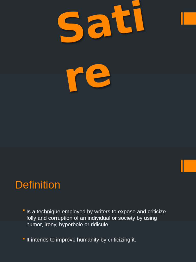 Understanding Satire: Types and Elements | PDF | Satire