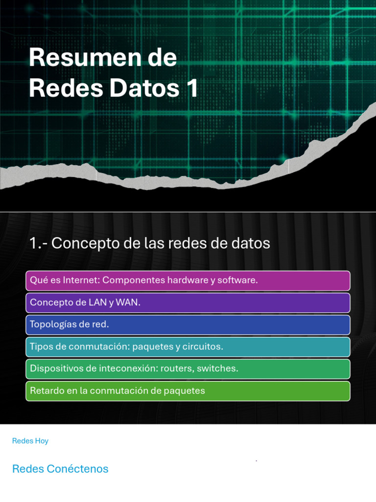 Conceptos Clave de Redes de Datos | PDF | Red de computadoras ...