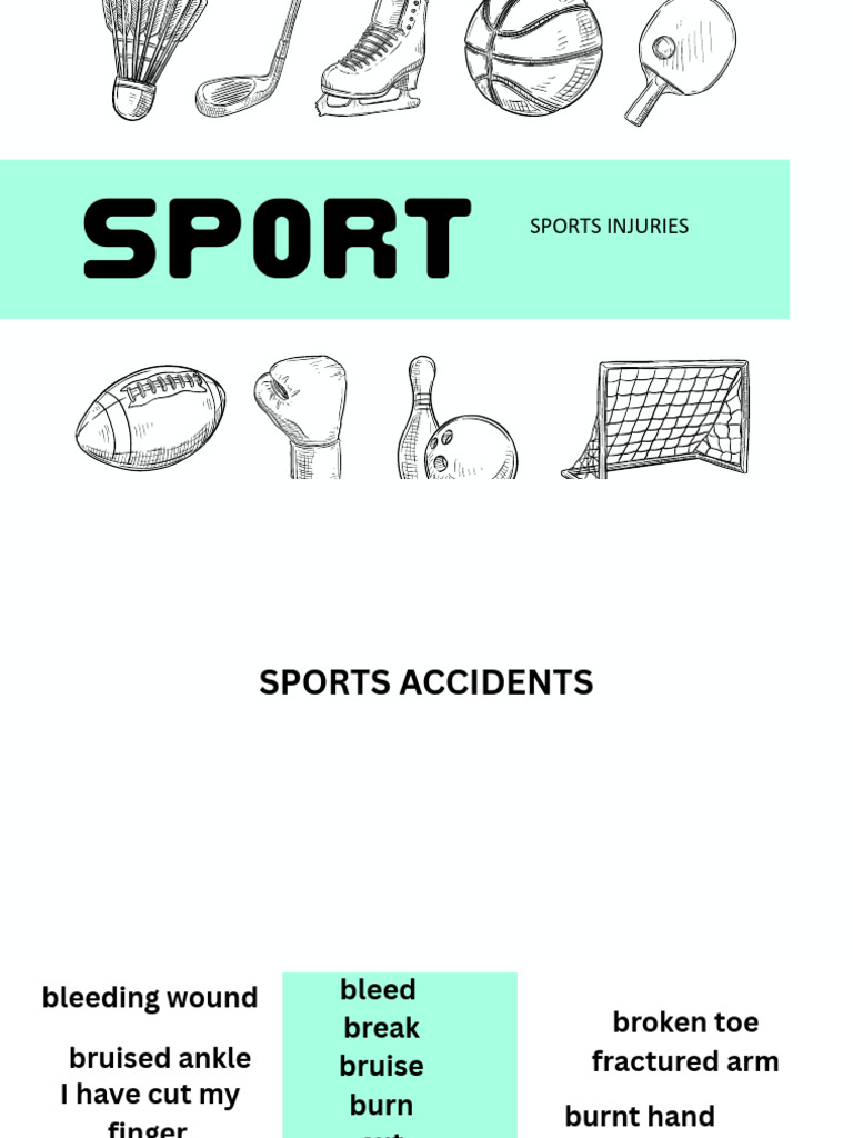 Common Sports Injuries and Terms | PDF