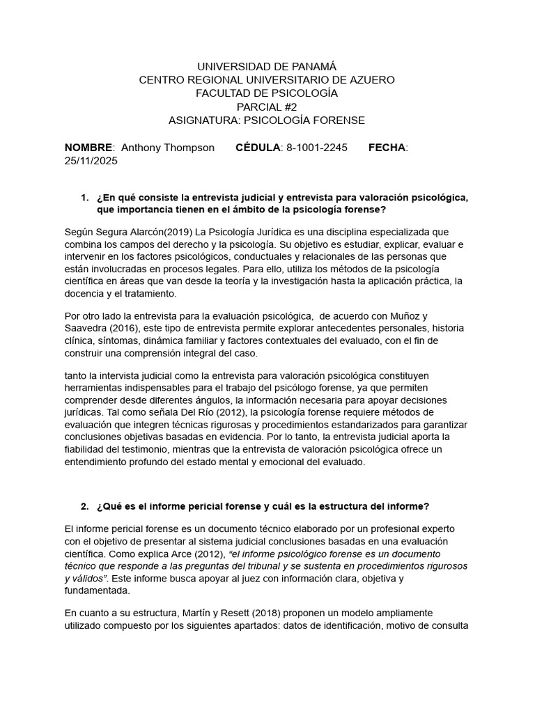 Psicologia Forence (1) | PDF | Sicología | Salud mental