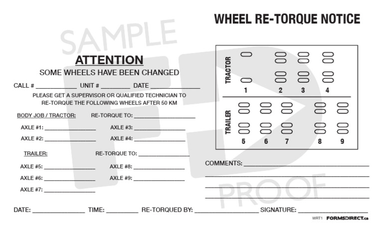Wheel Re-Torque Notice | PDF