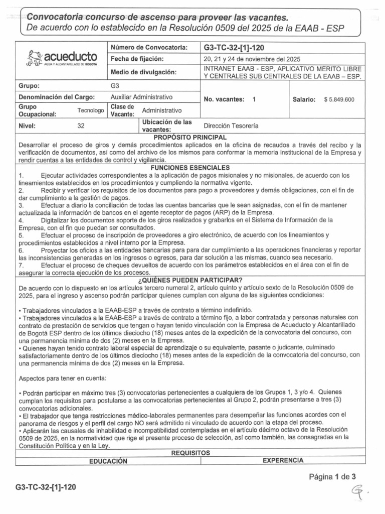 G3 Auxiliar Administrativo 32 Maria Isabel | PDF