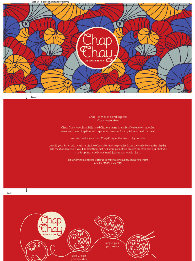 Chap Chay Food Menu 2025 | PDF
