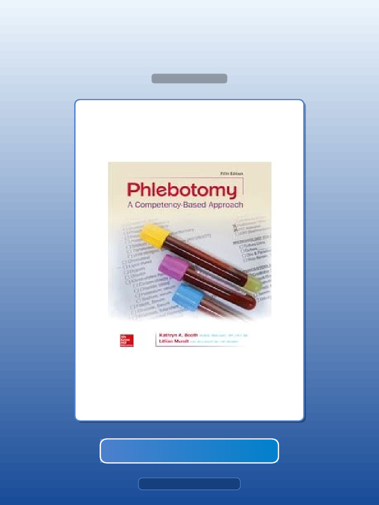 Phlebotomy 5th Edition by Booth E-book Testbank Solutions | PDF ...