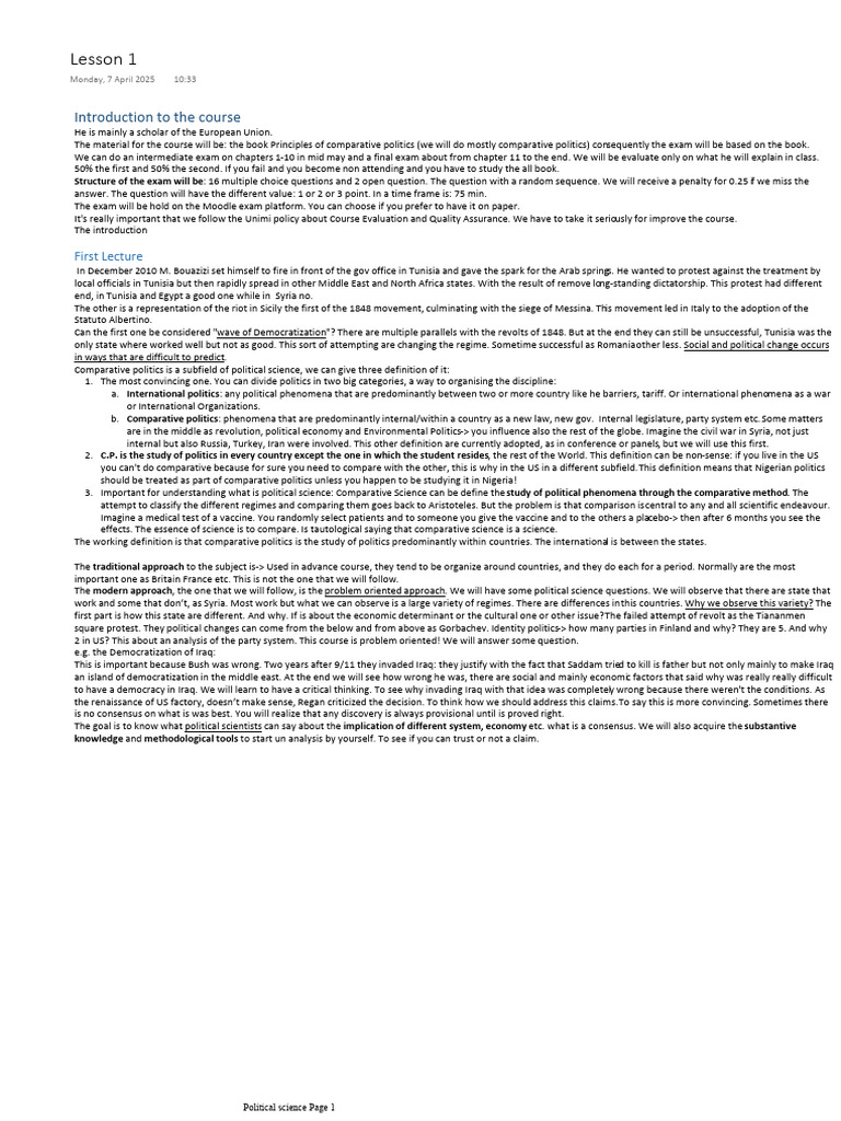 Political science | PDF | Argument | Theory