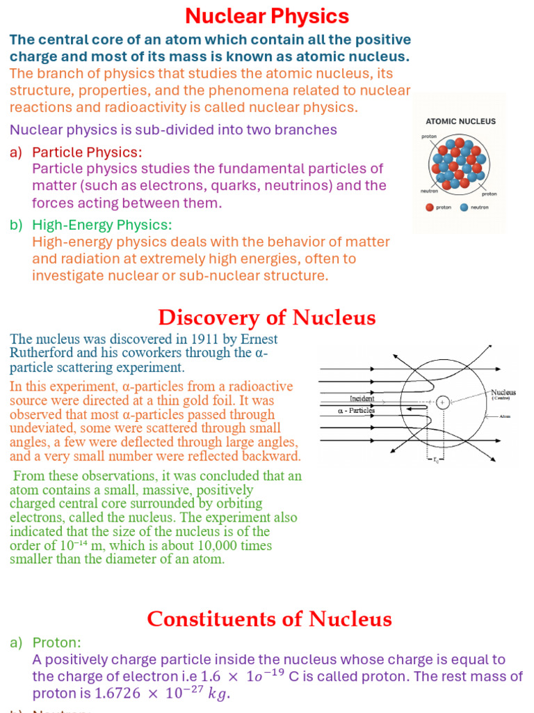 Nuclear Physics() | PDF | Atomic Nucleus | Nuclear Physics