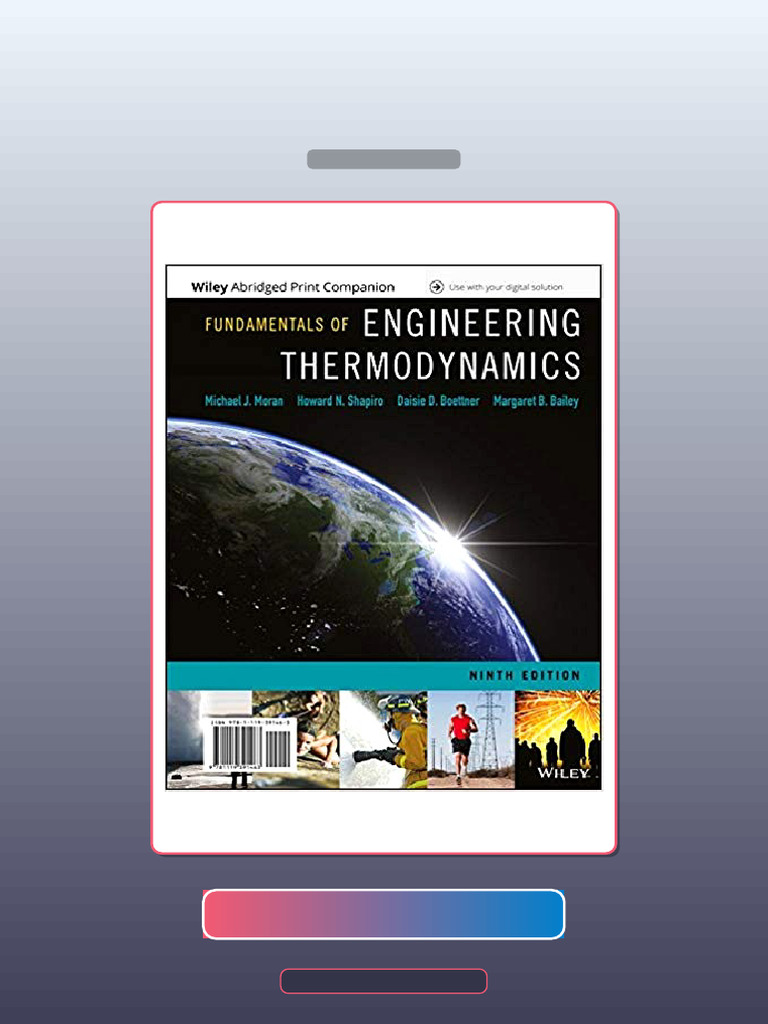 Fundamentals of Engineering Thermodynamics Enhanced EText 9th Edition ...