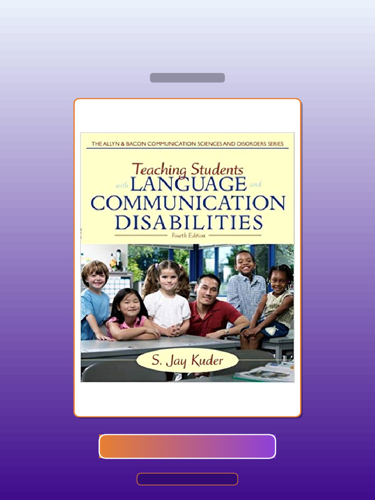 Teaching Students With Language and Communication Disabilities 4th ...