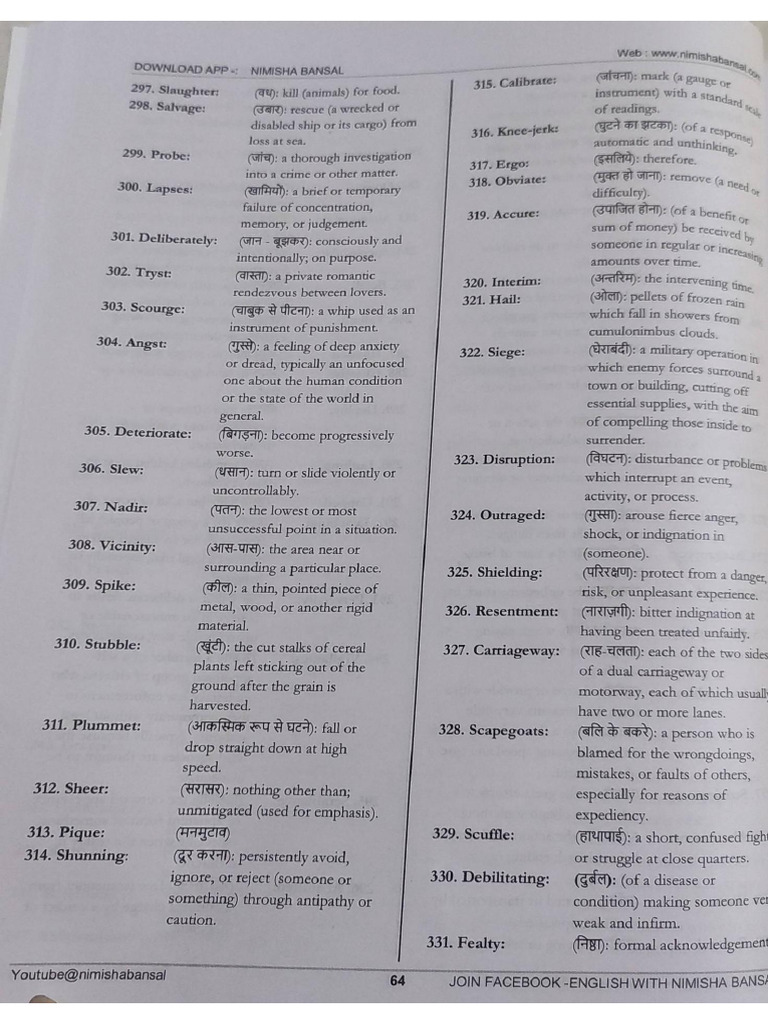 Vocab Prodigy 61-90 | PDF