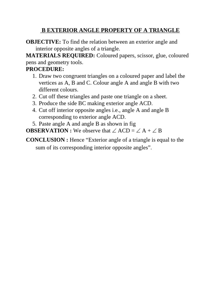 Ext Angle Prop | PDF
