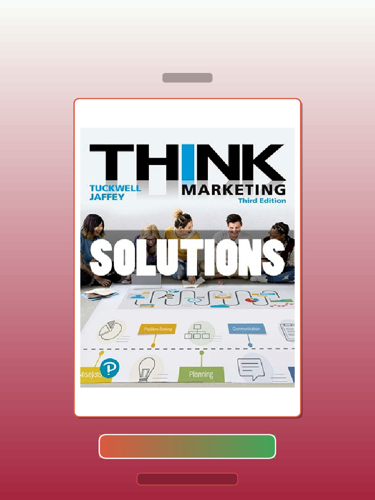 THINK Marketing 3 Ed Tuckwell E-book Testbank Solutions | PDF | Essays ...