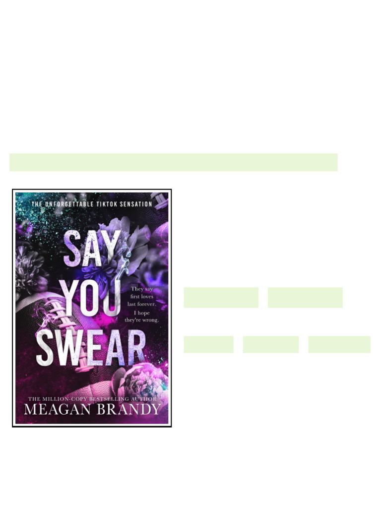 Say You Swear: The smash-hit TikTok sensation with the book boyfriend ...