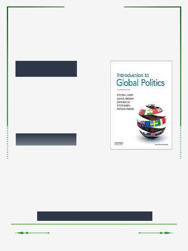 Introduction to global politics Steven L. Lamy eBook polished digital ...