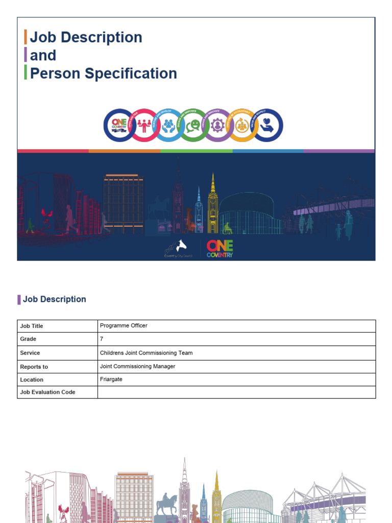 Programme Officer Job Description | PDF | Occupational Safety And ...