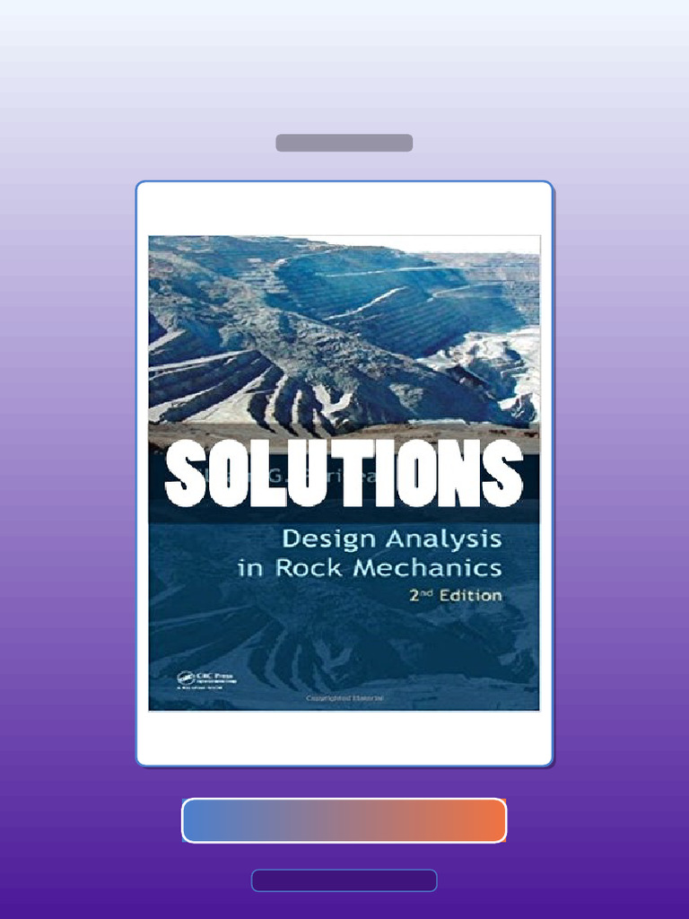 Design Analysis in Rock Mechanics 2 Ed Pariseau E-book Testbank ...