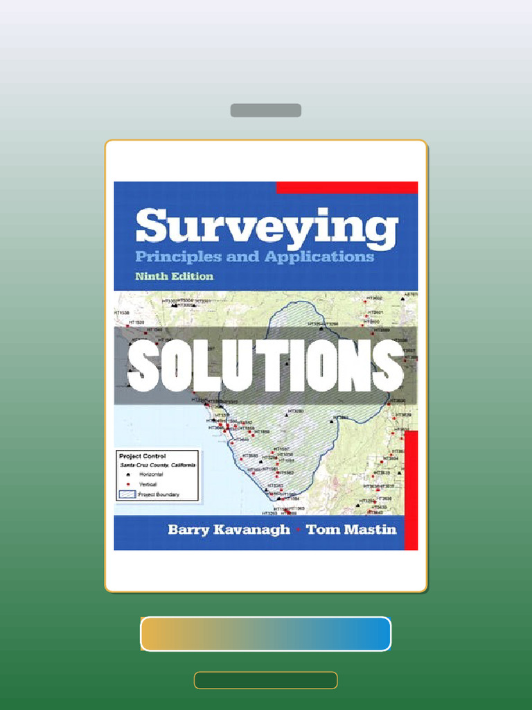 Surveying Principles and Applications 9 Ed Kavanagh E-book Testbank ...