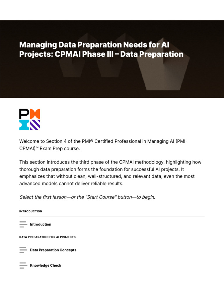 Data Preparation for AI Projects Guide | PDF | Data Warehouse ...