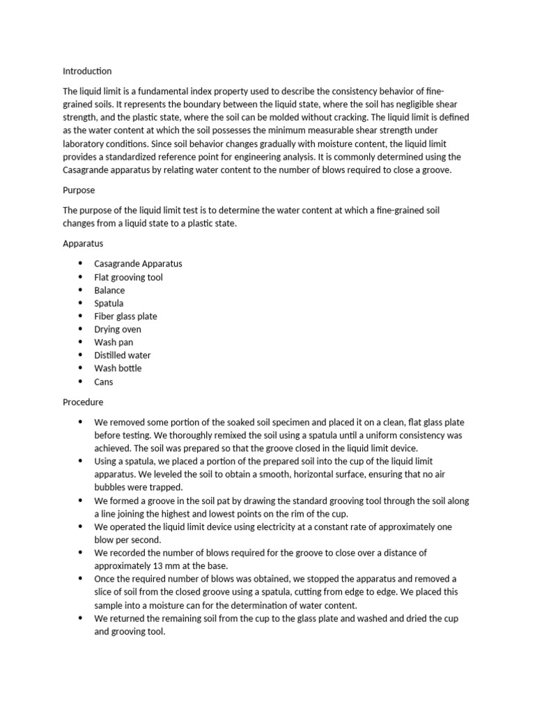 Experiment 5 | PDF | Soil | Applied And Interdisciplinary Physics