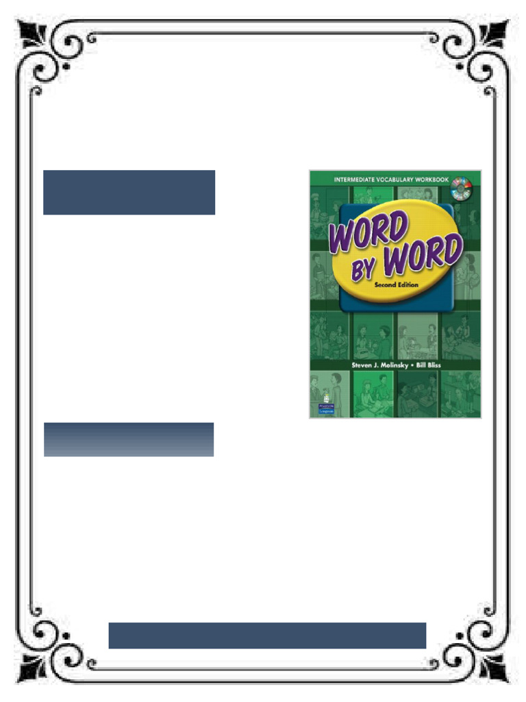 Word By Word Picture Dictionary Intermediate Vocabulary Workbook 2nd ...