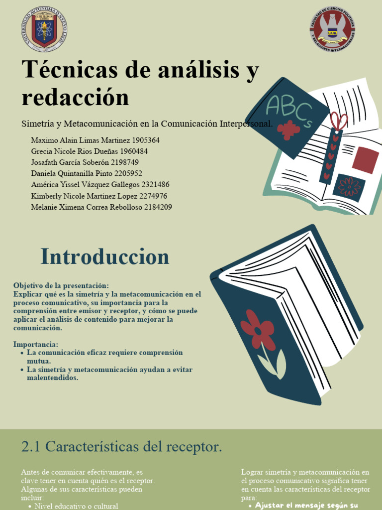 TAR evidencia 2.1.pdf | PDF | Comunicación | Conceptos psicologicos