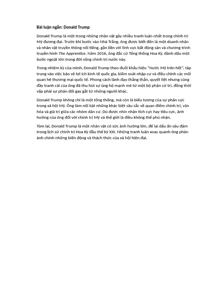 Donald Trump | PDF