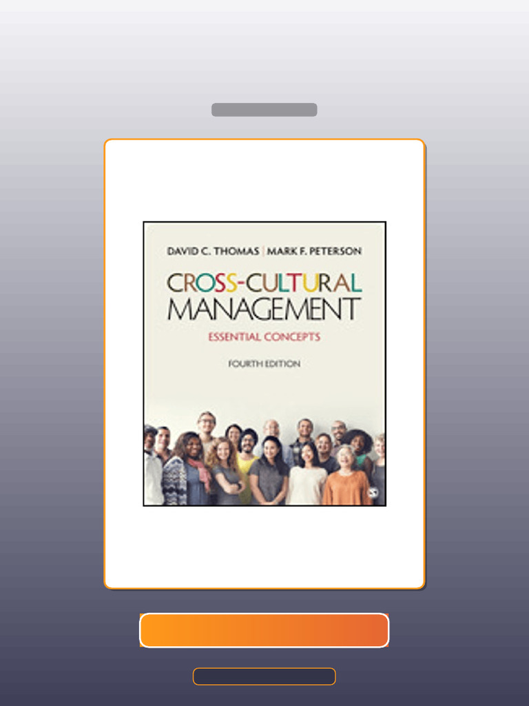 CrossCultural Management Essential Concepts 4th Edition Thomas E-book ...