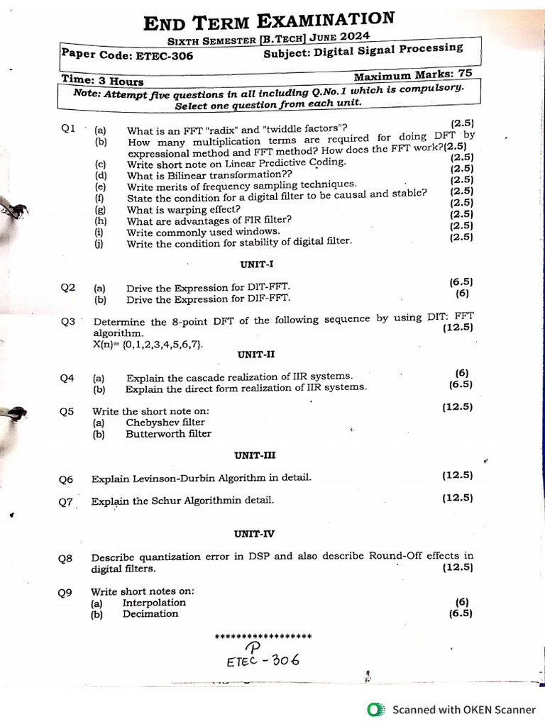 Precious Year Question Paper | PDF