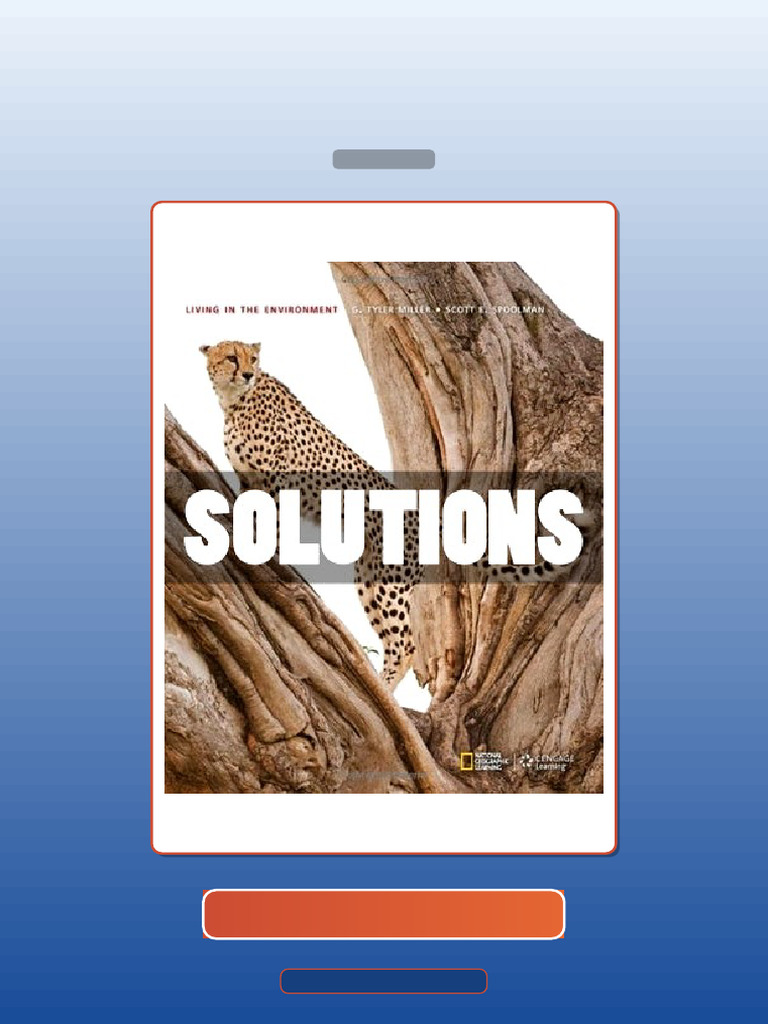 Solutions Living in the Environment 18 Ed Miller E-book Testbank ...
