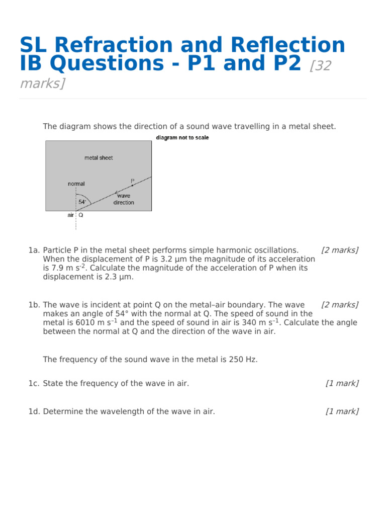 Sound and Light Wave Refraction Guide | PDF | Refraction | Waves
