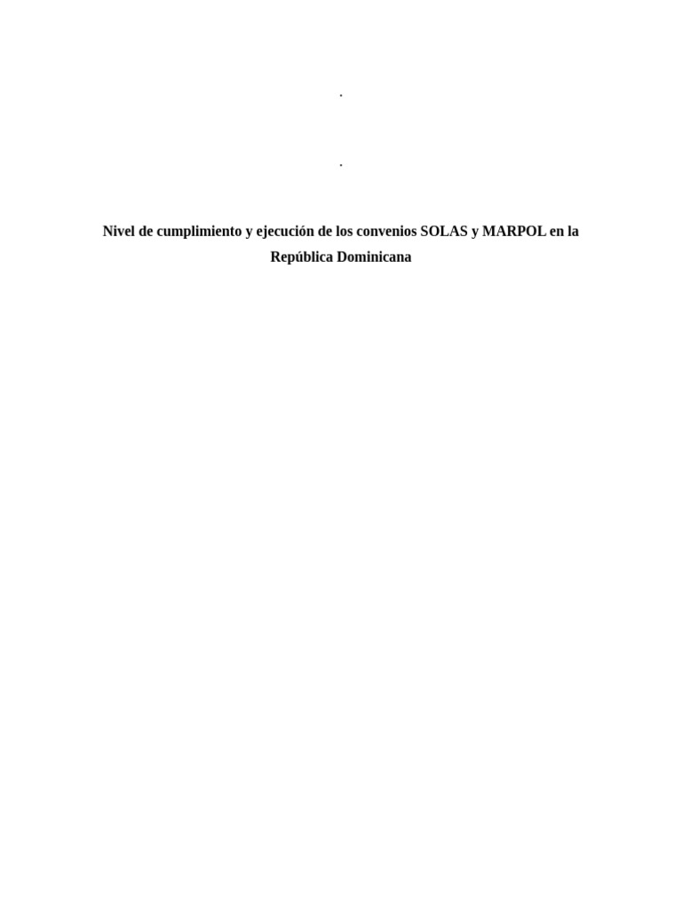 Convenios Solas y Marpol | PDF | Contaminación