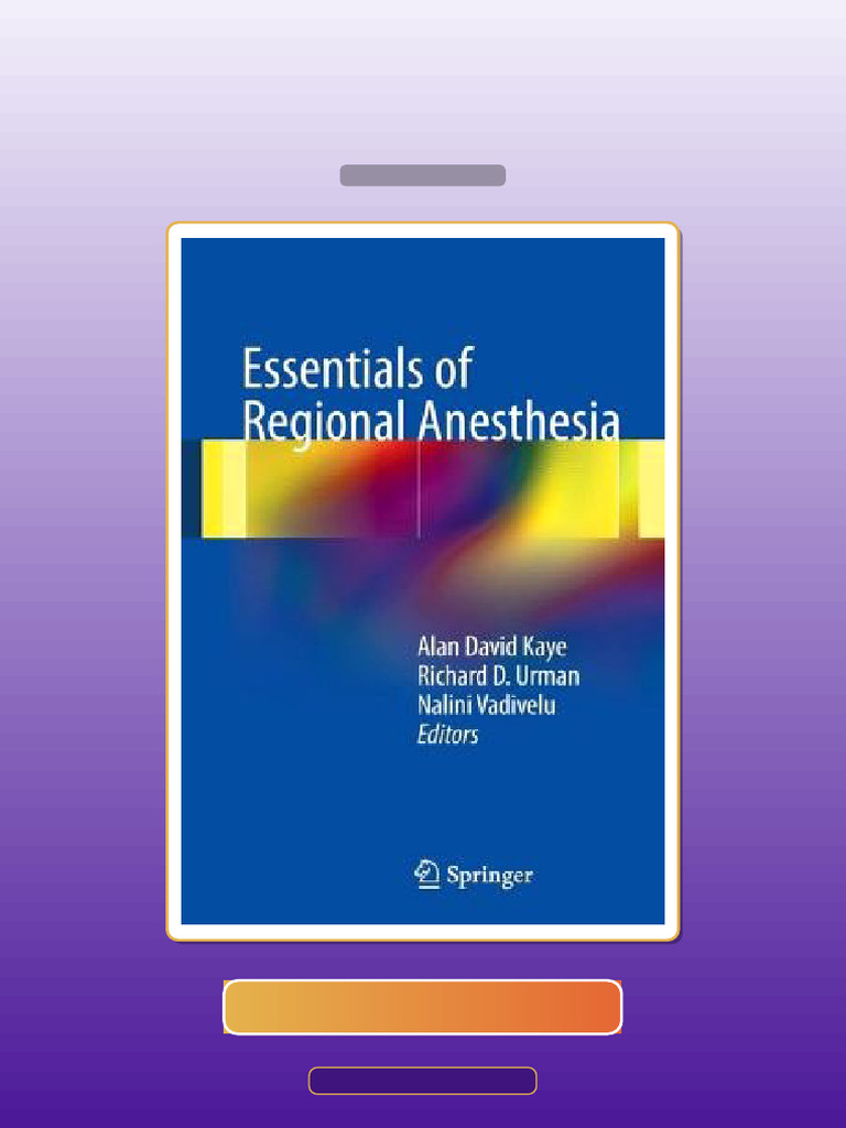 Essentials of Regional Anesthesia E-book Testbank Solutions | PDF ...