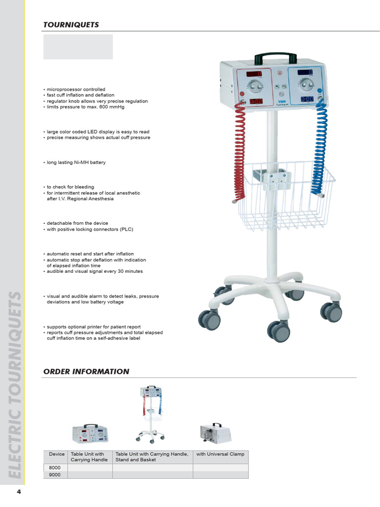 Electric Tourniquets | PDF | Equipment