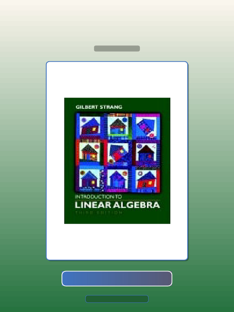 Accompany Introduction to Linear Algebra 3rd Edition 9780961408893 E ...