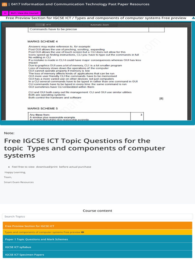 IGCSE ICT Past Paper Resources | PDF