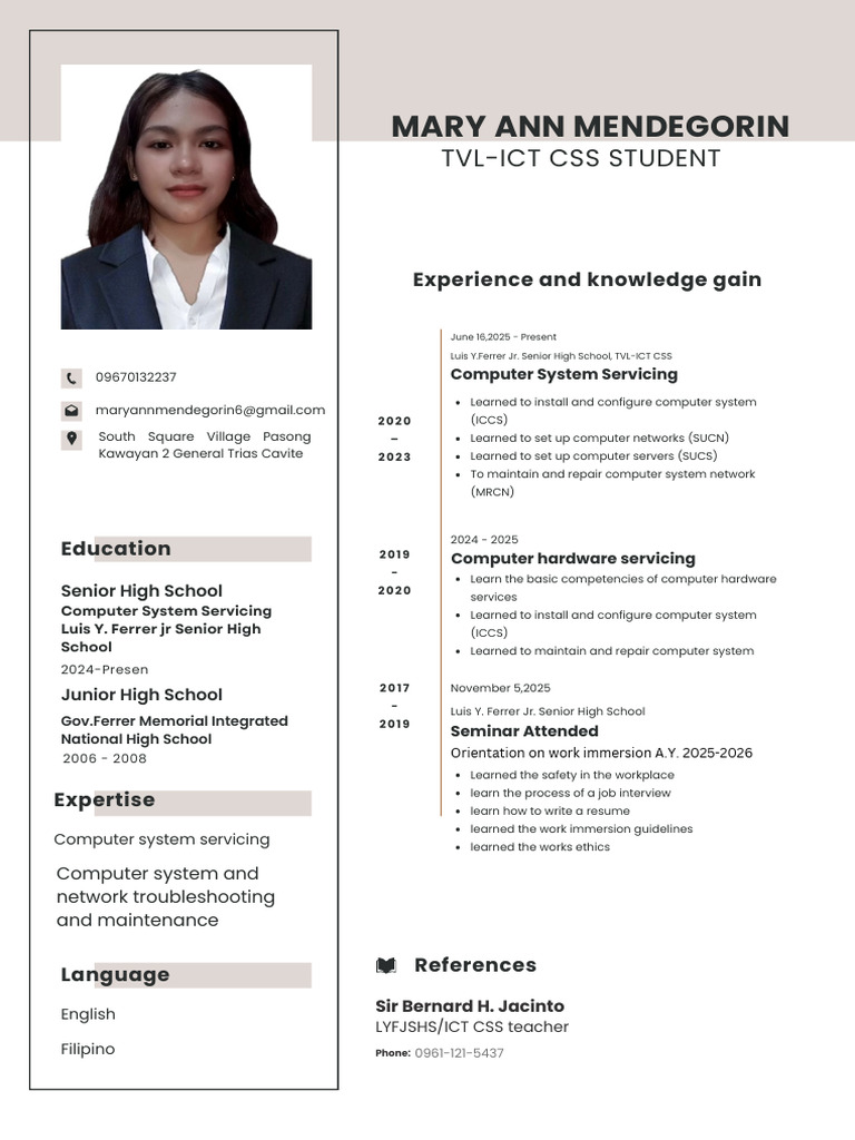 Simple Professional CV Resume_20260125_234733_0000 | PDF | Computing