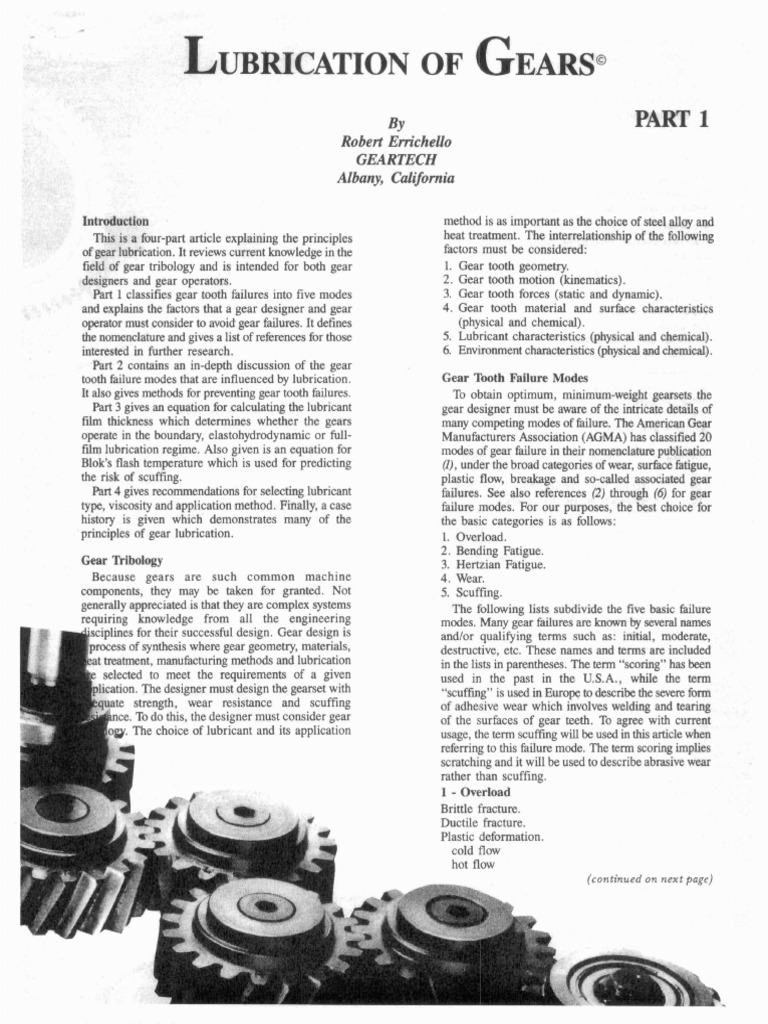 Gear Tooth Failure Modes Explained | PDF | Wear | Gear