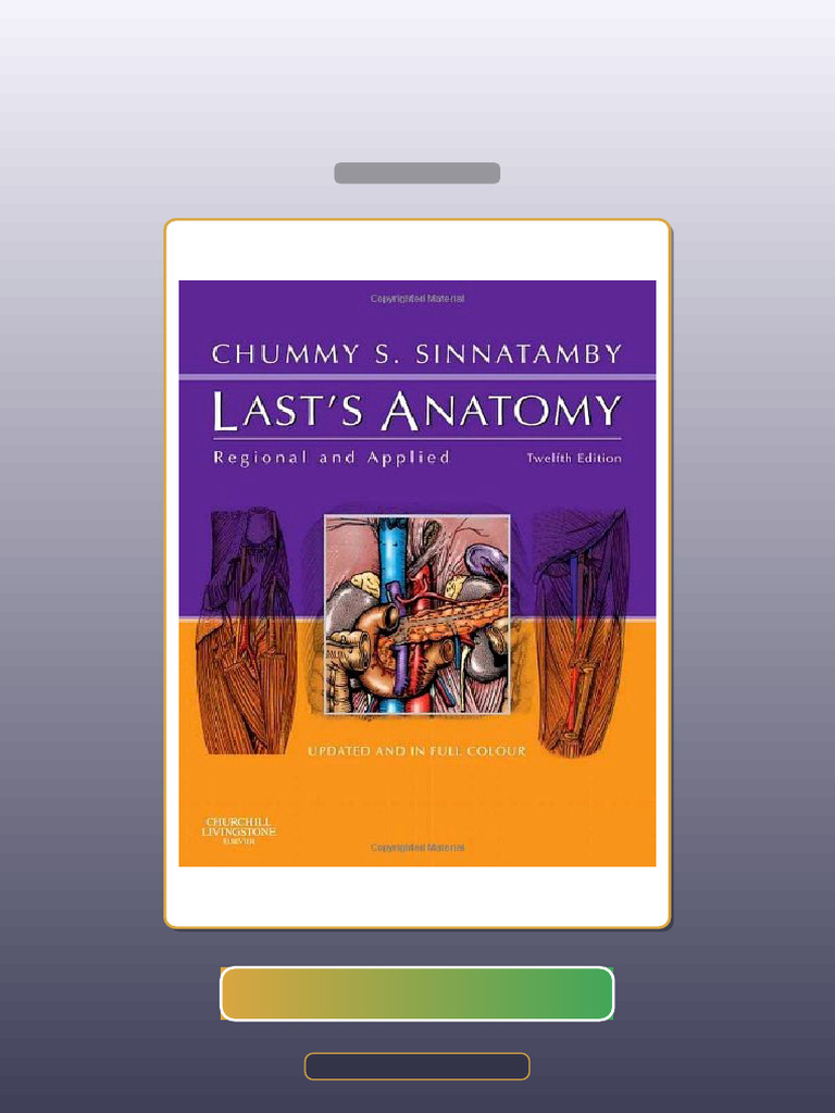 Lasts Anatomy Regional and Applied 12e MRCS Study Guides E-book ...