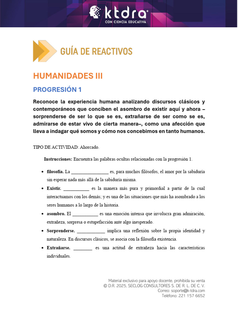 Dgb Humanidades III p1 Guia de Reactivos | PDF