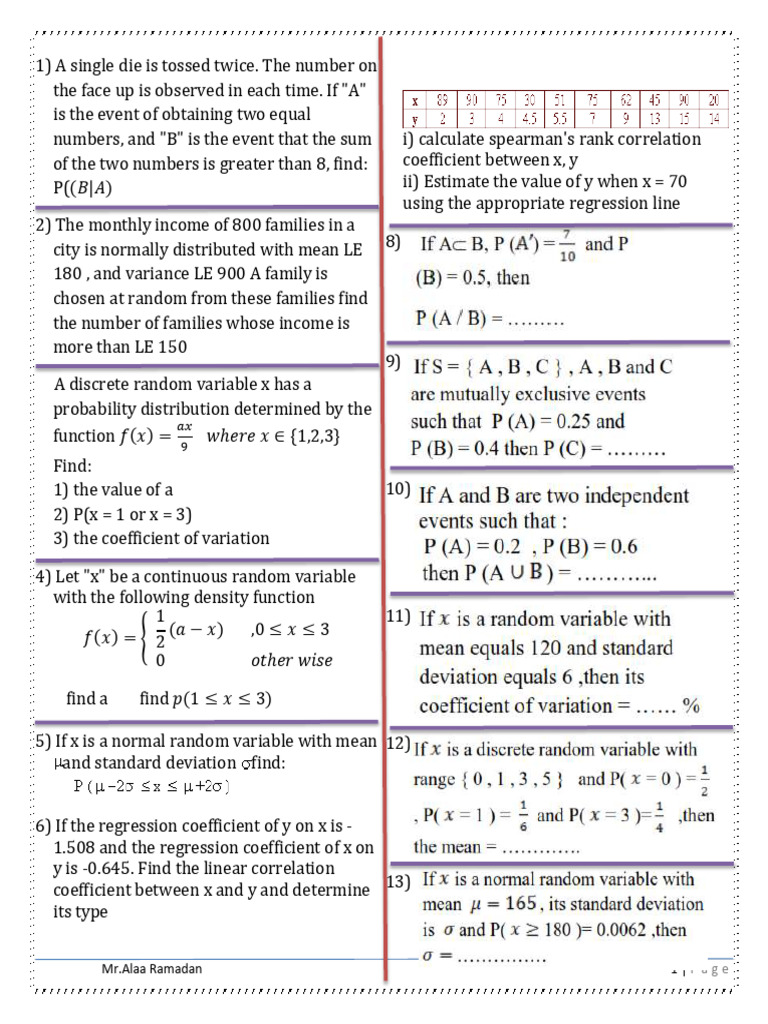 1-1 | PDF | Linear Regression | Normal Distribution