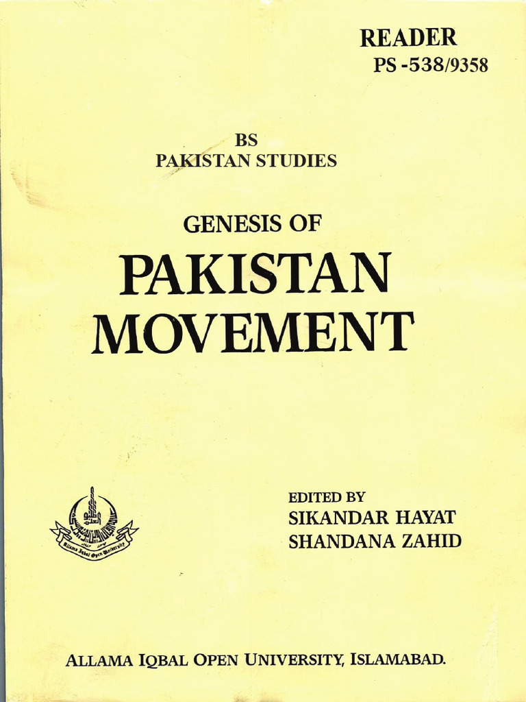 BS in Pakistan Studies Overview | PDF