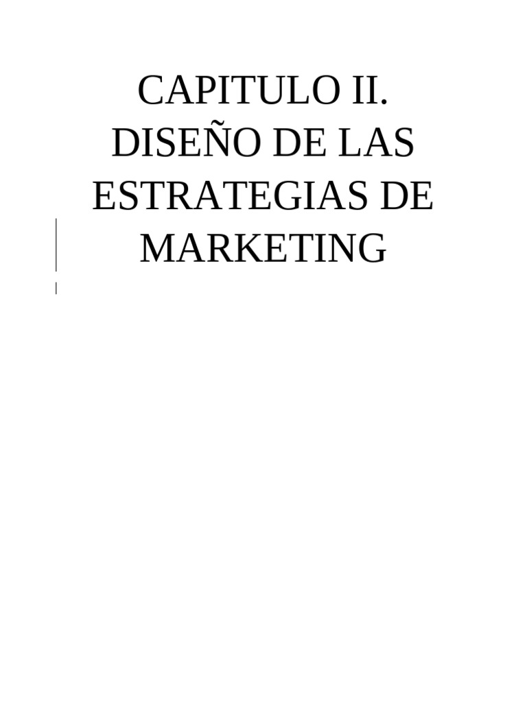 Capitulo II | PDF | Marketing | Análisis FODA