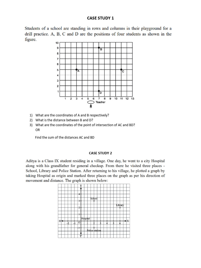 Geometry Case Study Coordinates Analysis | PDF