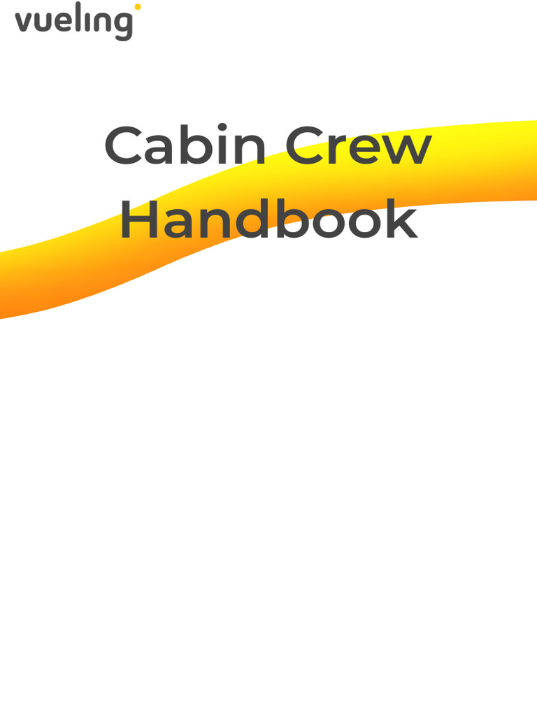 Vueling Cabin Crew Training Handbook | PDF | Flight Attendant | Transport