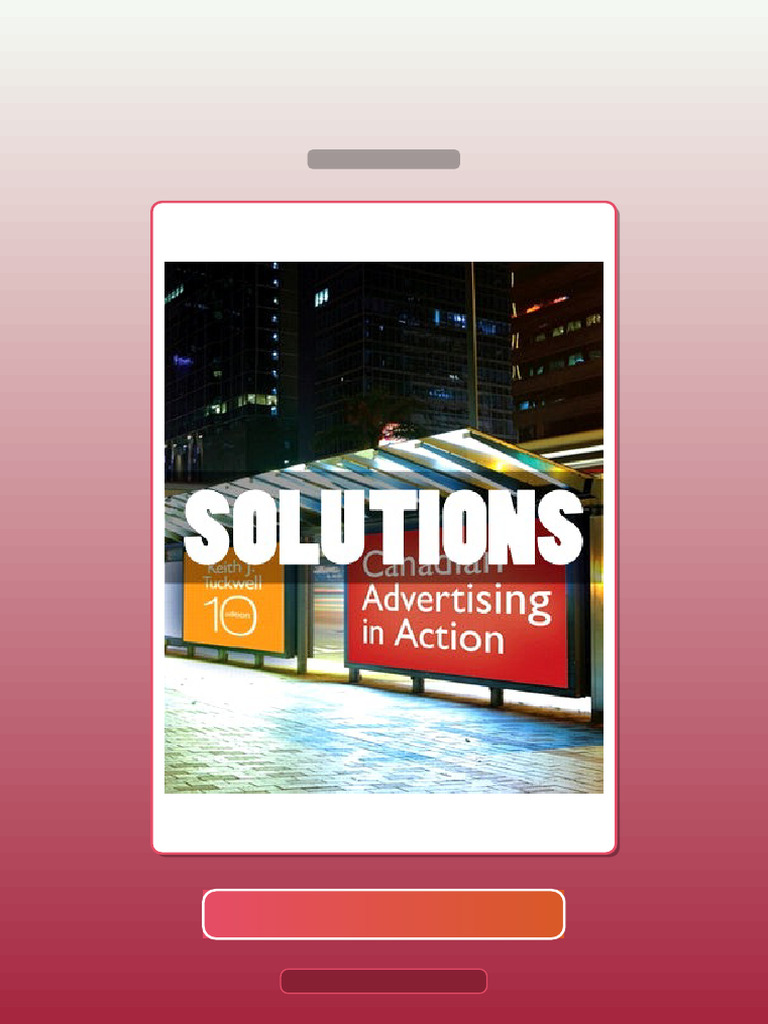 Canadian Advertising in Action 10 Ed Tuckwell E-book Testbank Solutions ...