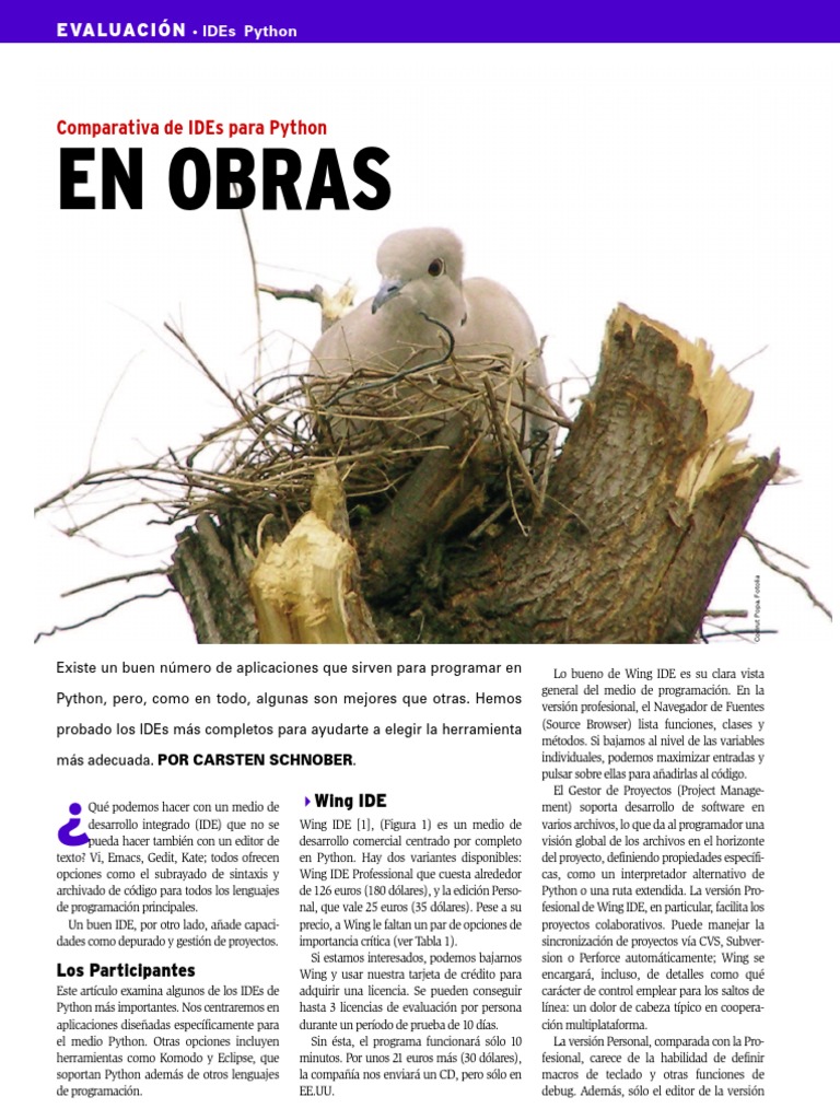 Comparativa de IDEs para Python | PDF | Entorno de desarrollo integrado ...